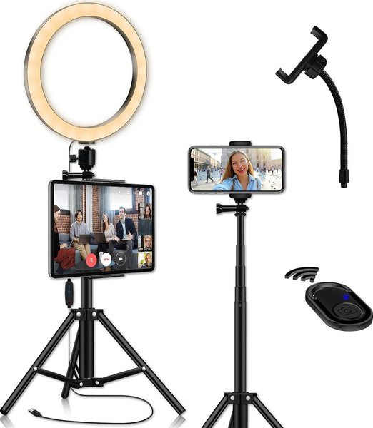 LED Ring Light Tripod with Tablet Stand and Remote Control – D2D Destiny